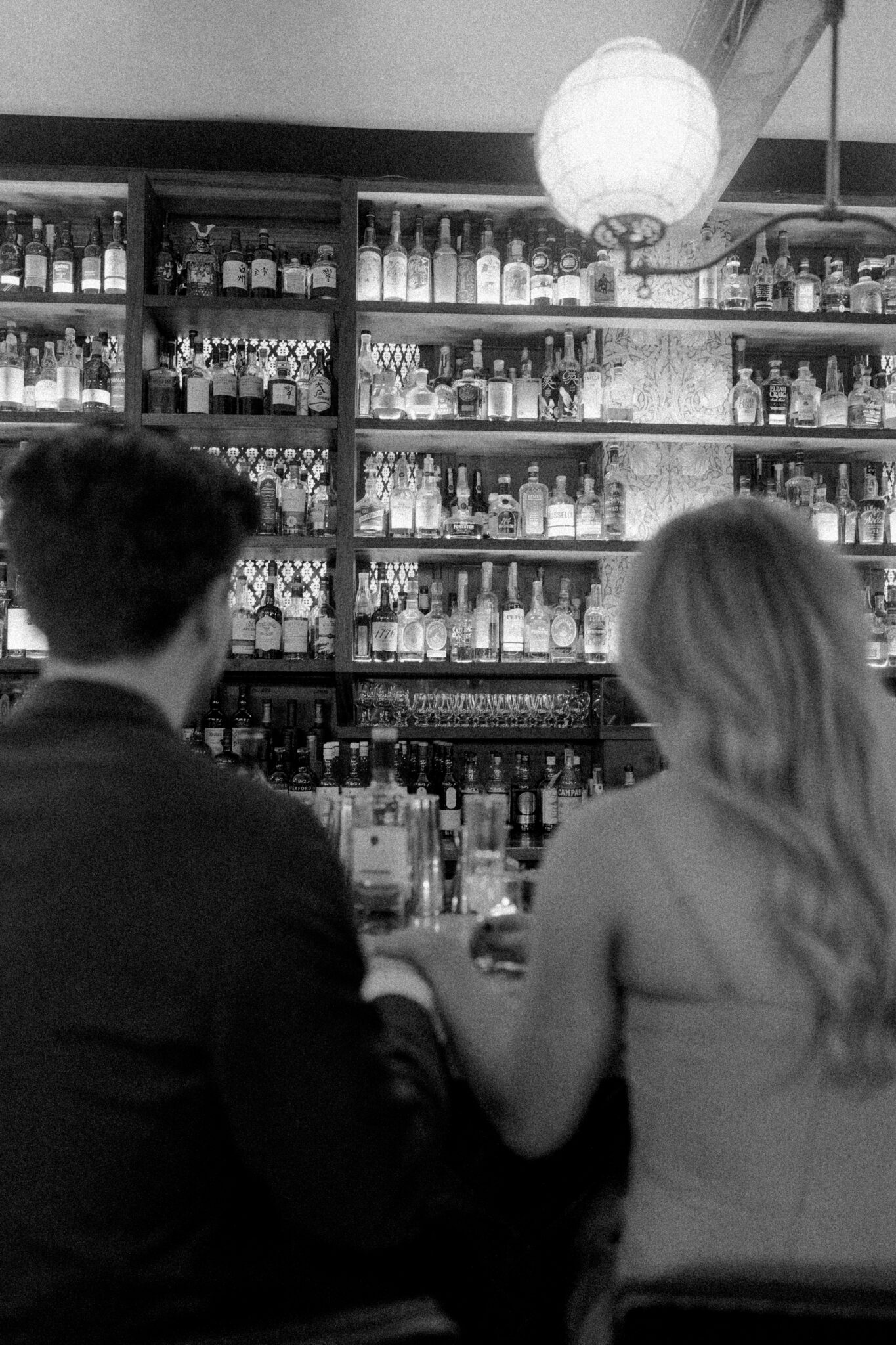 Emily & Brian | Downtown Portland Bar Engagement Session ...